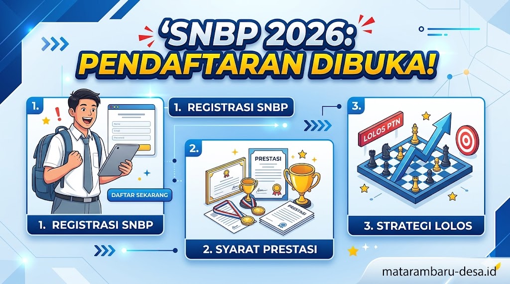 Pendaftaran SNBP 2026 Dibuka! Cara Registrasi, Syarat Prestasi, dan ...