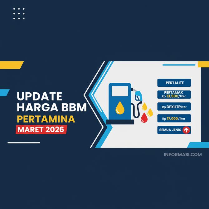 Update Harga BBM Pertamina Maret 2026 - Pertalite, Pertamax, Dexlite ...
